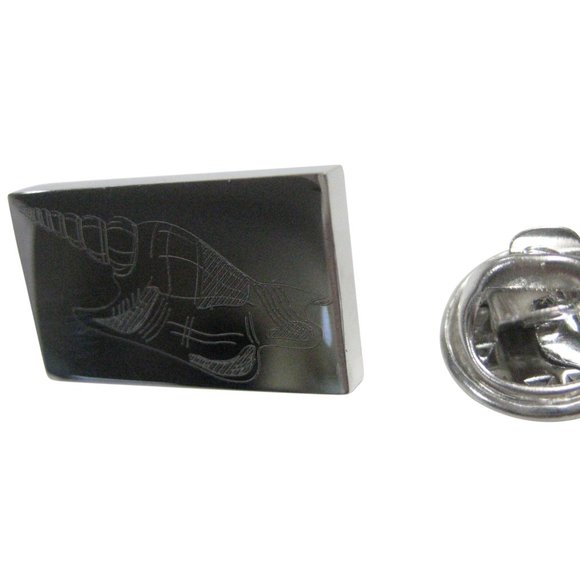 Kiola Designs | Accessories | Silver Toned Rectangular Etched Sea Shell ...